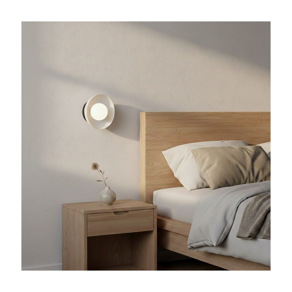 Emibig Ozzy lámpara de pared 1x8 W blanco-negro 1516/K1